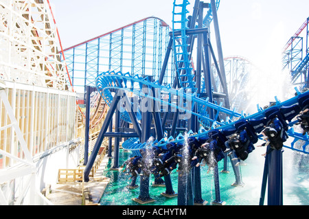 Infusion roller coaster ride on Blackpool Pleasure Beach amusement park ...