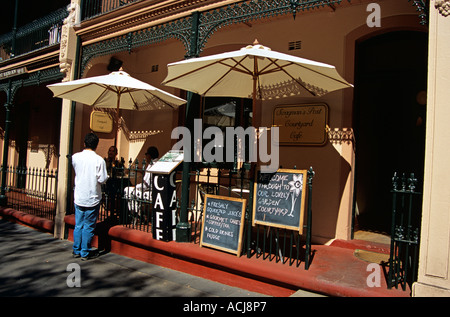 Swagman’s Post Courtyard Café and restaurant, and menu, George Street ...