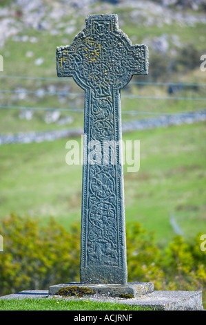 Kilchoman medieval cross, Islay Stock Photo - Alamy