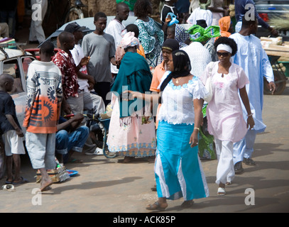 Serekunda market stalls Gambia West Africa Stock Photo - Alamy