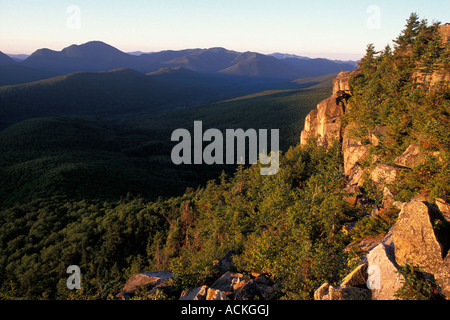 View of Pemigewasset Wilderness from Zeacliff in the fall, White ...