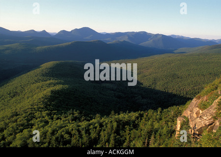 View of Pemigewasset Wilderness from Zeacliff in the fall, White ...