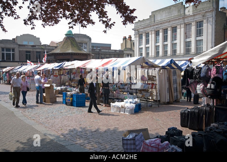 Outside open market in Enfield North London Stock Photo - Alamy