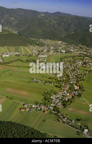 an aerial view of the village of Pernitz Lower Austria Stock Photo - Alamy