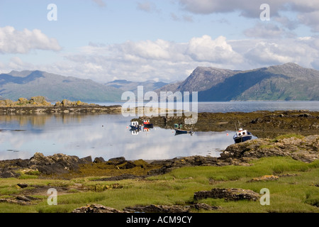 Fishing boats Near Armadale, Sound of Sleat, Isle of Skye Stock Photo ...
