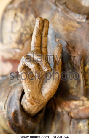 Statue of Jesus Christ raising his both hand for giving blessings Stock ...