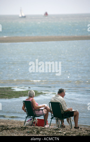 Beach scene at Mersea Island, Essex, England Stock Photo - Alamy