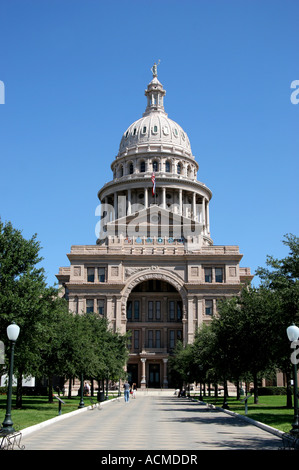 Goddess of Liberty statue Texas State Capitol building Austin USA Stock ...