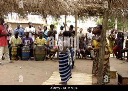 Welcome ceremony Ewe Tribe Togo West Africa Stock Photo - Alamy