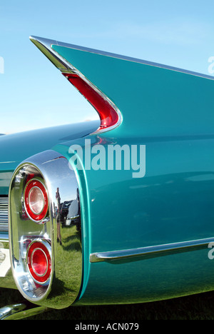 Cadillac car rear fins Stock Photo - Alamy