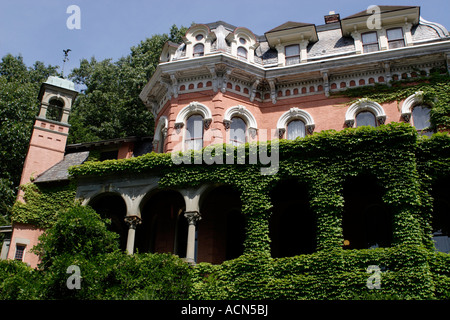 The Asa Packer Mansion, Jim Thorpe, Pennsylvania Stock Photo - Alamy