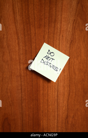 do not disturb written on post it note memo Stock Photo - Alamy
