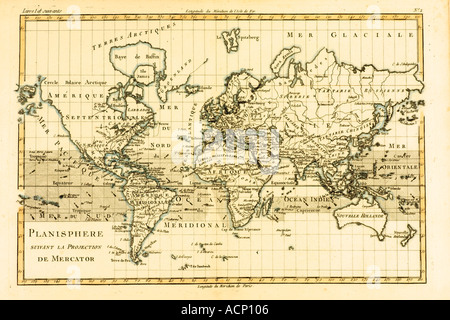 Antique Maps of the World, Old Map, Old World Map, Vintage World Map ...