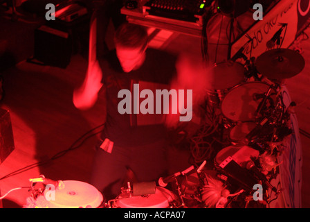 Drummer playing at concert Stock Photo - Alamy