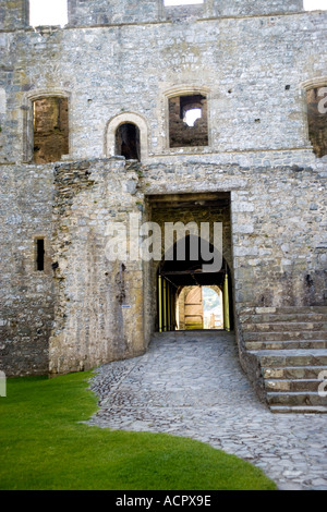 Inside Harlech castle North Wales Stock Photo - Alamy