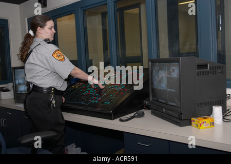 Jail Electronic Monitoring station Inmates are monitored through a CCTV ...