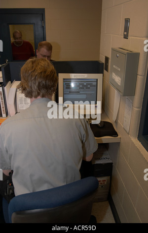Jail Booking Entering information into computer Saline County Sheriff s ...