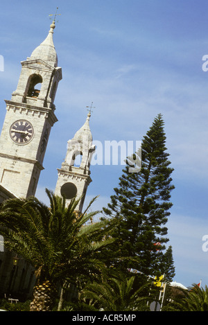 Bermuda St. George bell tower clock Stock Photo - Alamy