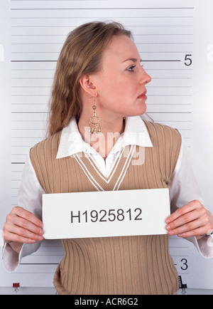 Police ID mugshot Stock Photo - Alamy