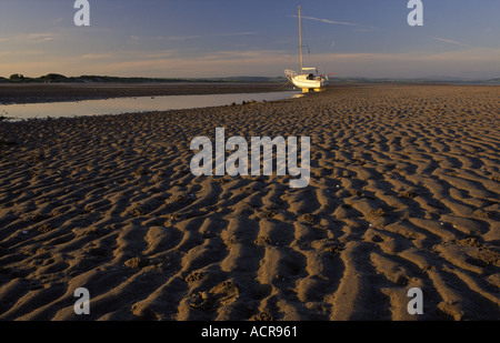 Sandhead in the Rhins of Galloway yacht sitting on the sand catching ...
