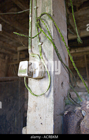 Dangerous bad,broken socket,plug in bathroom,falling out of wall ...