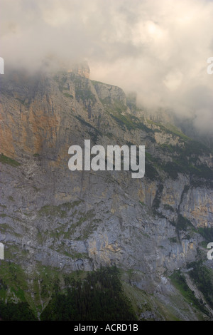 natural stone wall in bernese oberland, canton bern, switzerland Stock ...