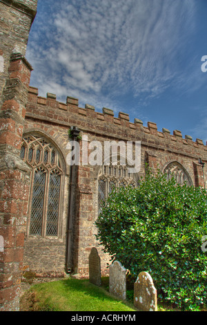 Berry Pomeroy village - Devon, United Kingdom colour atlas map town ...