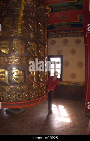 India; Sikkim; Tashiding Gompa, buddhist monastery, chortens Stock ...