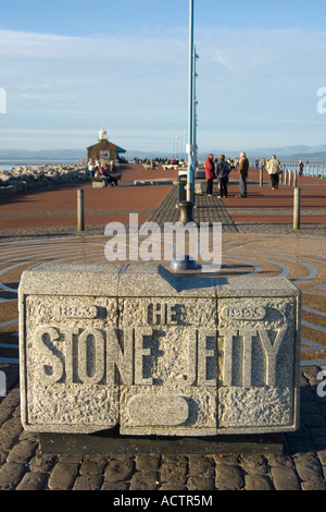 Morecambe Sea Front and Stone Jetty Stock Photo - Alamy