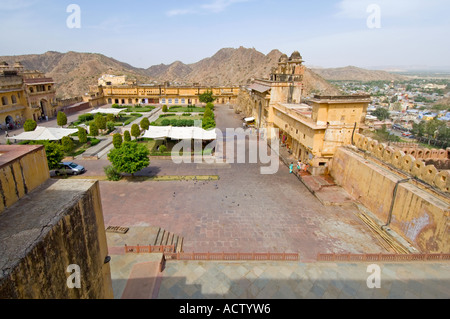 View of Jaleb Chowk courtyard, Amber Fort, Jaipur, India Stock Photo ...
