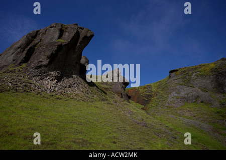 Rock at Systrastapi in Kirkjubaejarklaustur on the south coast of ...