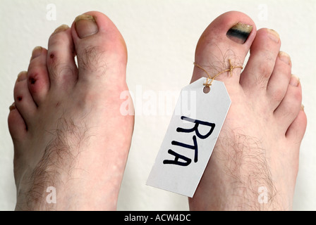 feet of body in morgue Stock Photo - Alamy