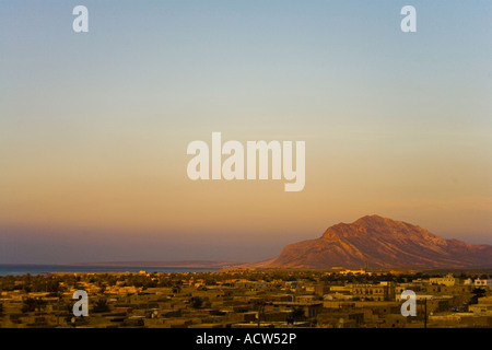 Sunset view of Hadibu the biggest settlement of Socotra Island Yemen ...