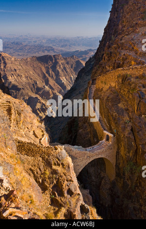 The bridge between two mountains up in the clifftop village of Shahara ...