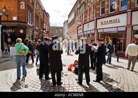Salvation Army band members with their instruments in Worthing UK Stock ...