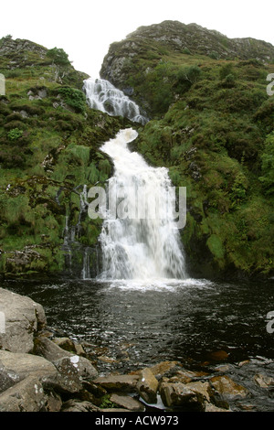 Co Donegal, Ireland; View Of Waterfall Stock Photo - Alamy