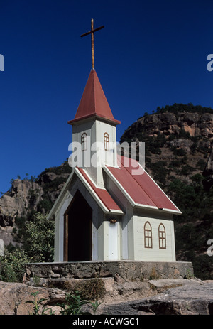 chapel in Creel Sierra Tarahumara Chihuahua Mexico Stock Photo - Alamy