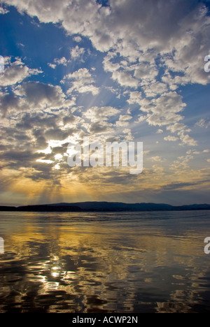 Sunset from Kalamia Beach, Lassi, Kefalonia, Ionian Islands Greece ...