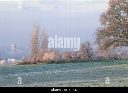 The Dreaming Spires of Oxford in winter from South Park Stock Photo - Alamy