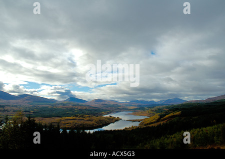 Loch Garry from the viewpoint on the A87, near Invergarry, Scotland, UK ...