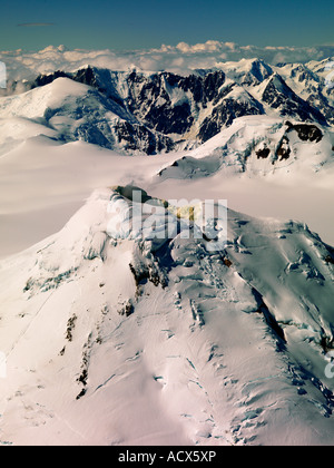Snow-capped Mount Spurr Volcano and Crater Peak, Alaska USA Stock Photo ...