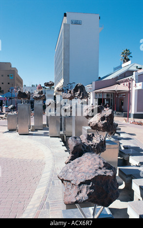 The Meteorite Fountain or display of the Gibeon Meteorites in the Post ...