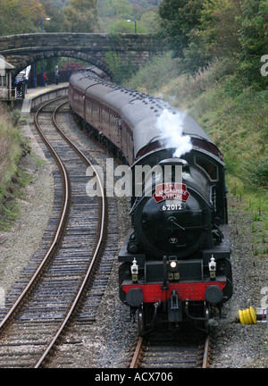 Steam train at Wennington Stock Photo - Alamy