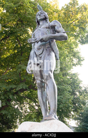 Massasoit - a statue by the American sculptor Cyrus Dallin on Coles ...