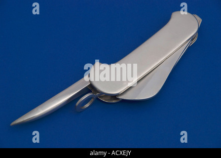 Traditional sailor's jackknife with shackle key and marlinspike Stock ...