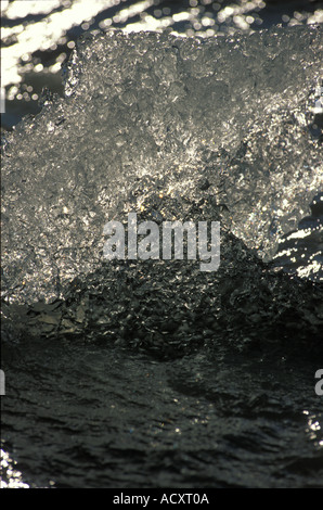 Interesting ice form in winter Stock Photo - Alamy
