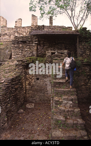 Acropolis the holy mountain of Tonina Mexico Central America Stock ...