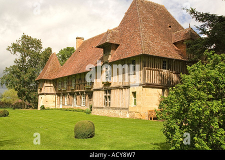 The Manoir de Bellou Bellou Auge Normandy France Stock Photo - Alamy
