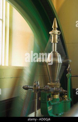 Fly ball speed governor on steam driven beam engine Blagdon Lake water ...