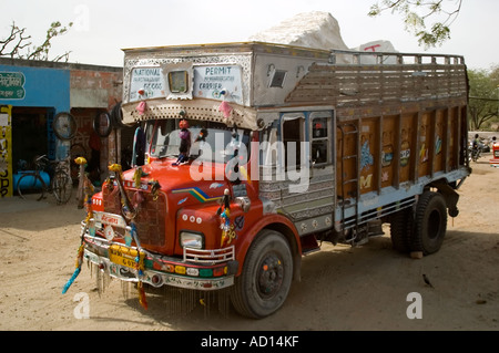 Rajasthan, India. Cargo Truck, Goods Carrier Stock Photo - Alamy